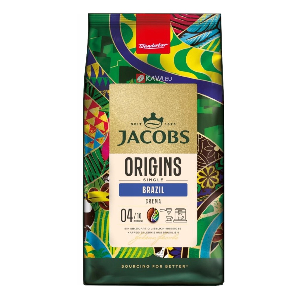 Jacobs Origins Brazil zrnková káva 1kg - Xcoffee.sk