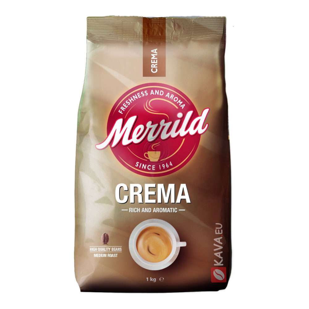 Merrild Crema coffee beans 1kg - ☕️KAVA.eu